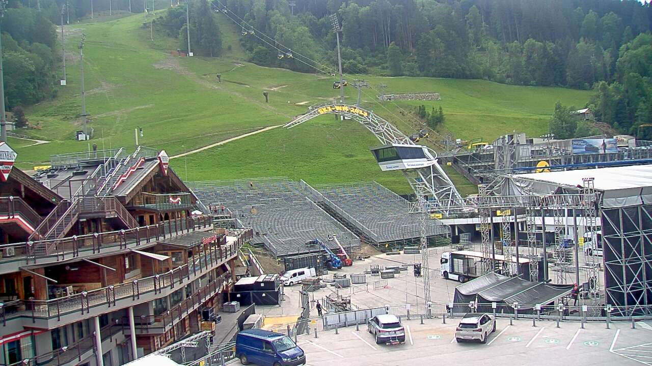 Webová kamera Planai Talstation, Směr zobrazení Zielhang, Planai, 840 m ...