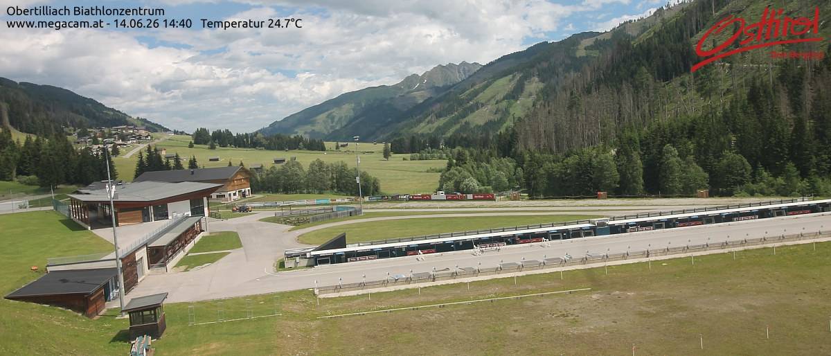 Webcam Biathlon- und LL-Zentrum in Obertilliach, Golzentipp, 1.400 m ...