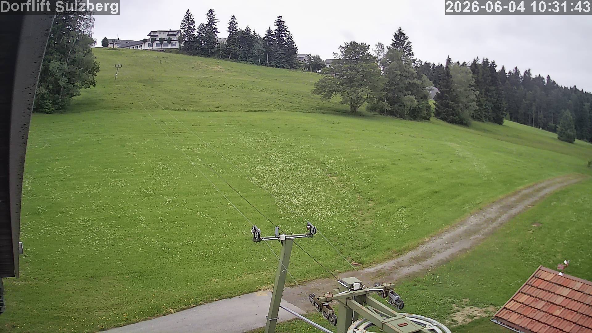 Webcam Sulzberg, Viewing direction Blick auf den Skilift, Sulzberg, 1. ...