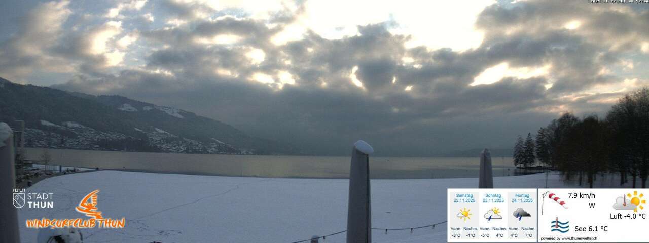 Webcam Thun - Thunersee, Thun, 560 m - bergfex
