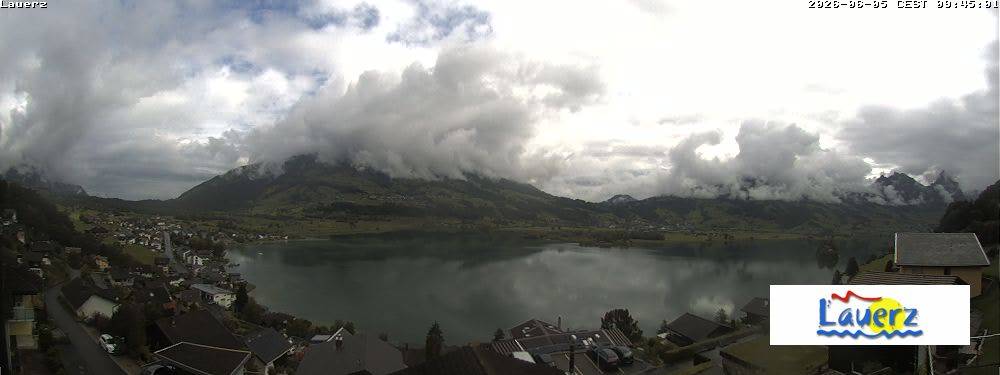 Webcam Lauerz, Blickrichtung Lauerzersee, Rigi - Berg und See, 457 m ...