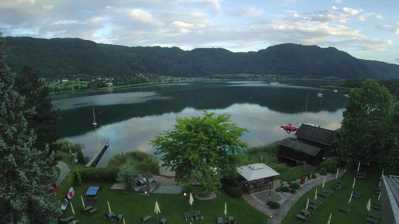 Webcam Hotel SeeRose, Bodensdorf / Steindorf am Ossiacher See, 500 m ...
