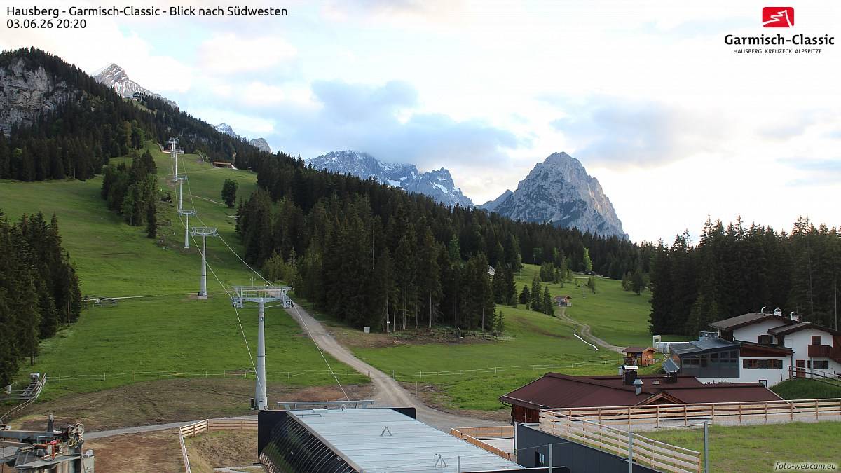 Веб-камера Hausberg, Направление просмотра Blick von der Talstation ...