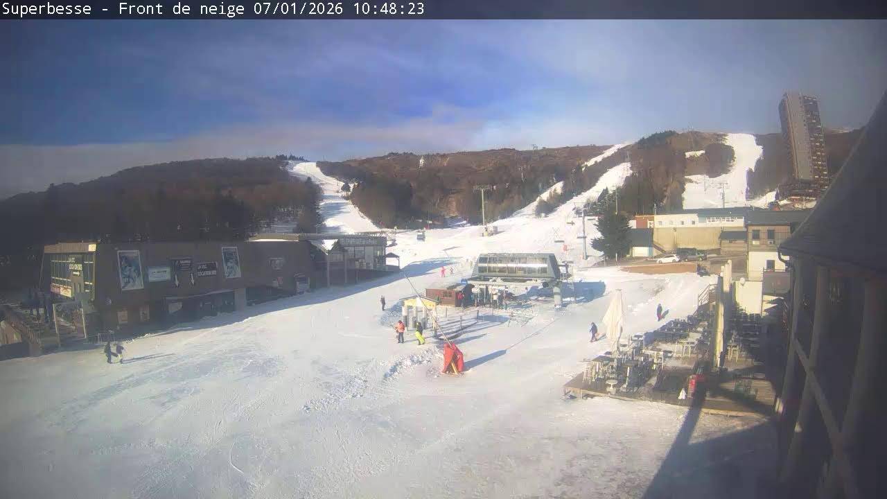 Webcam Super-Besse - Front de neige, Direction de vue Talbereich Besse ...