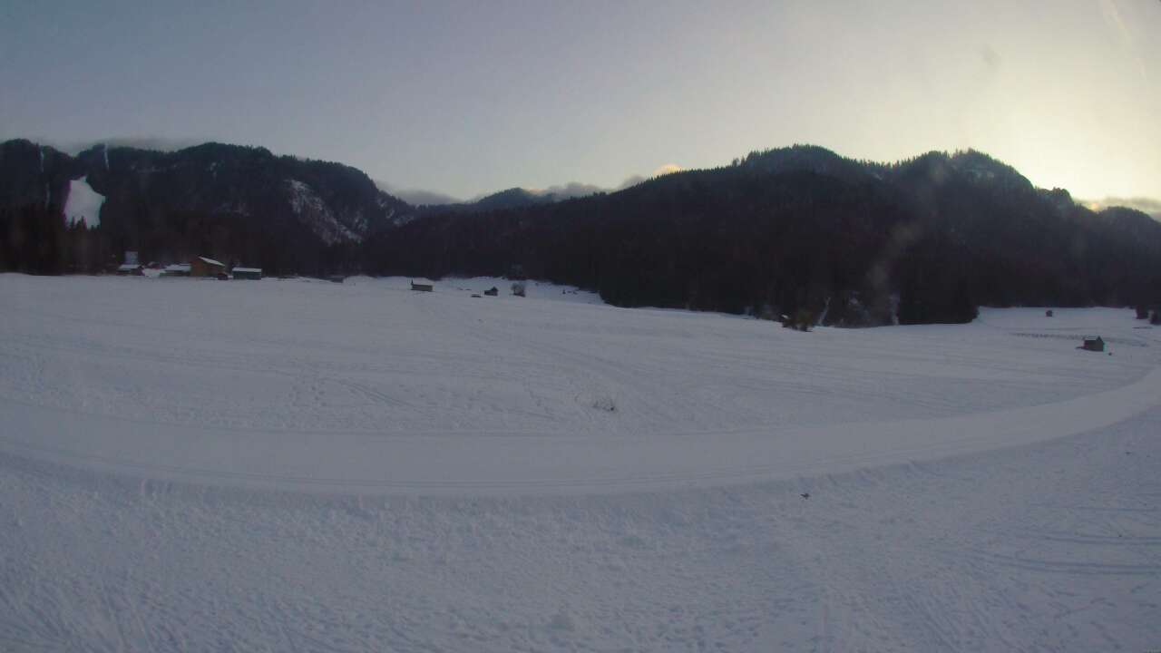 Webcam Weissensee – Loipe Techendorf Süd, :richting:plaats:zeeniveau ...