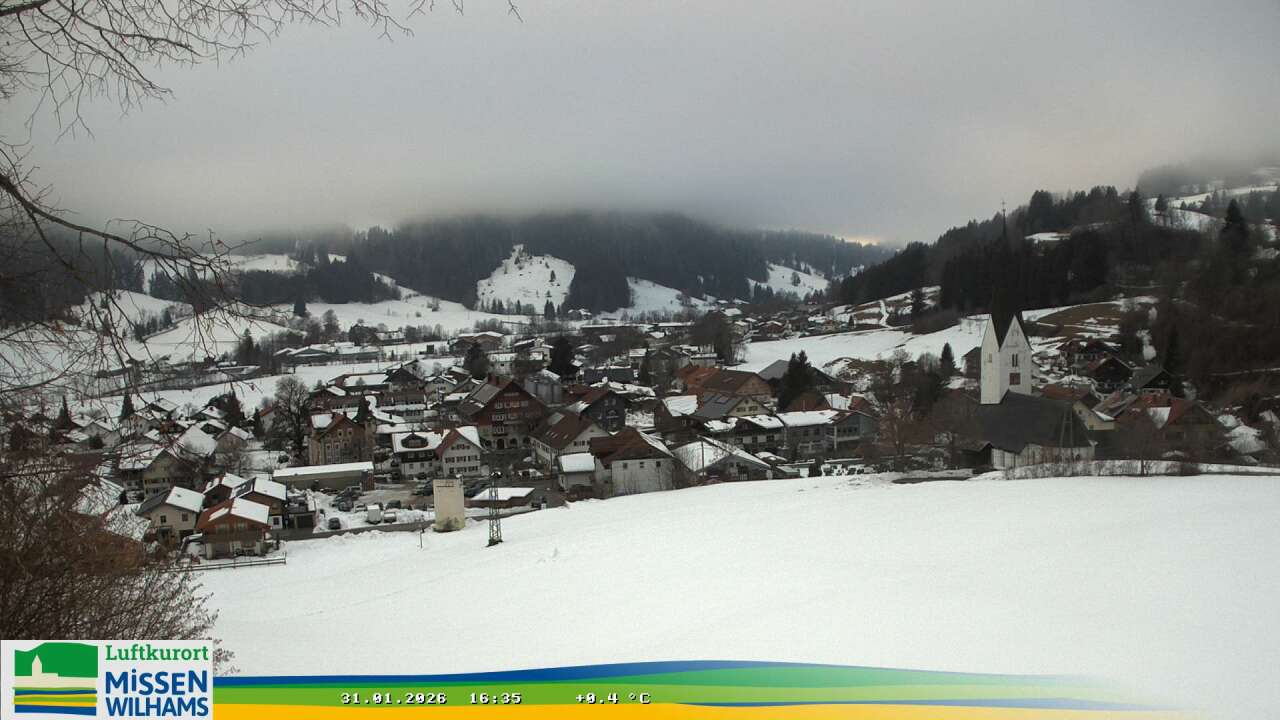 Webcam Ortsansicht Missen, Missen-Wilhams, 850m - bergfex