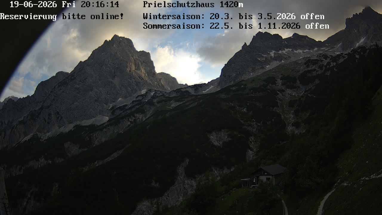 Webcam Prielschutzhaus, Urlaubsregion Pyhrn - Priel, 1.420 m - bergfex