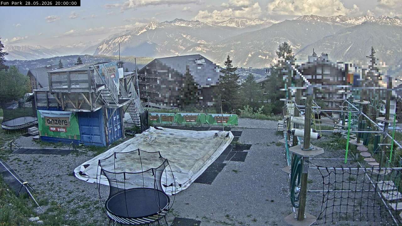 Webcam Anzère Funpark, Anzère, 1.520 m - bergfex
