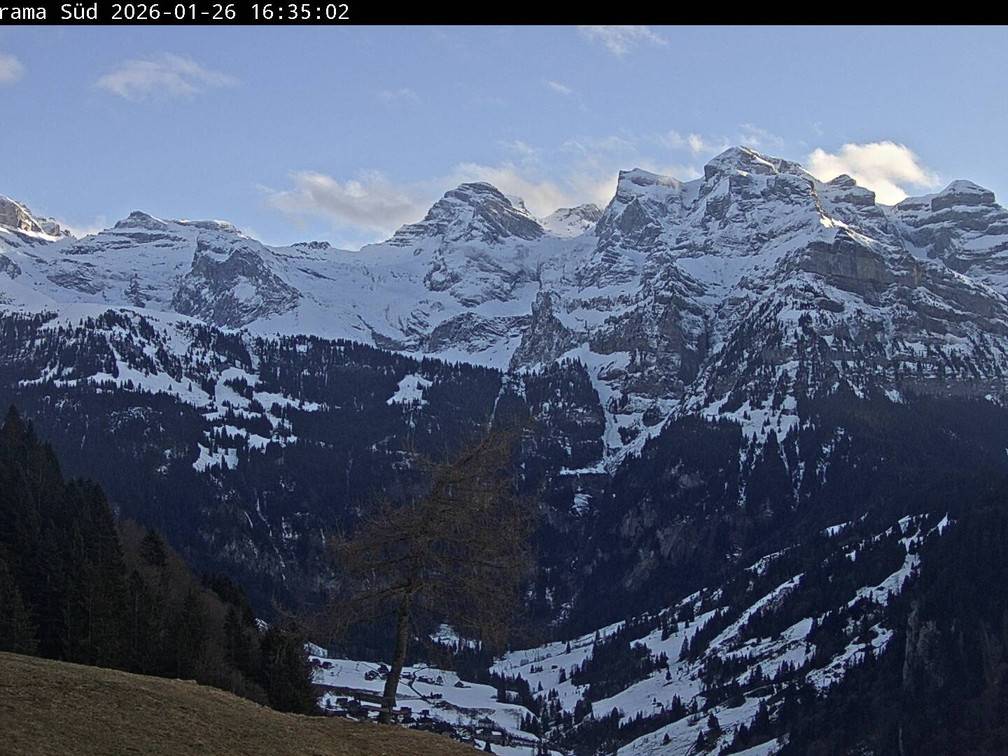 Webcam Walenstöcke - Brändlen, Viewing direction Brändlen Panorama Süd ...