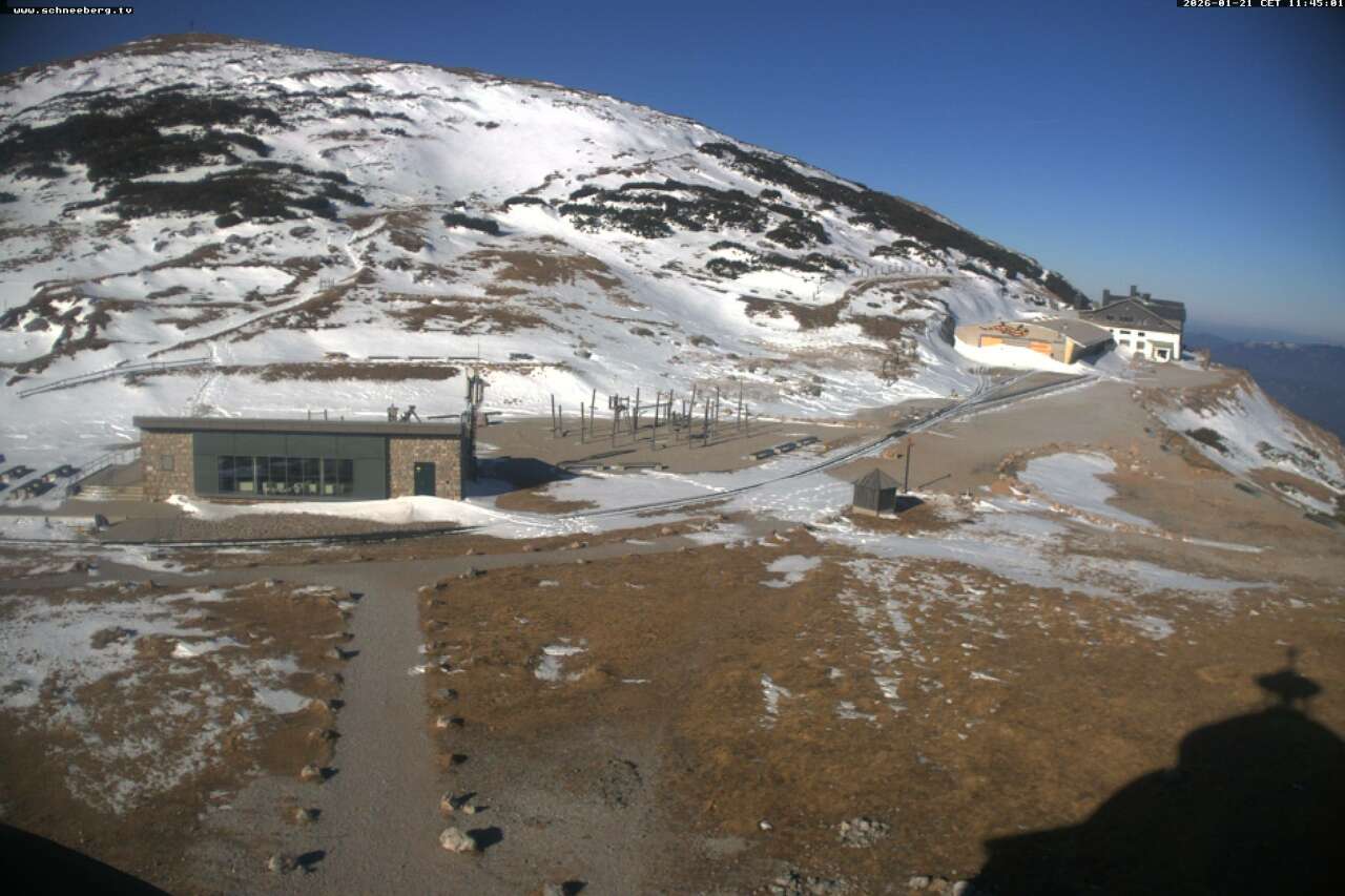 Webcam Hochschneeberg, Blickrichtung Blick vom Elisabethkirchlein ...