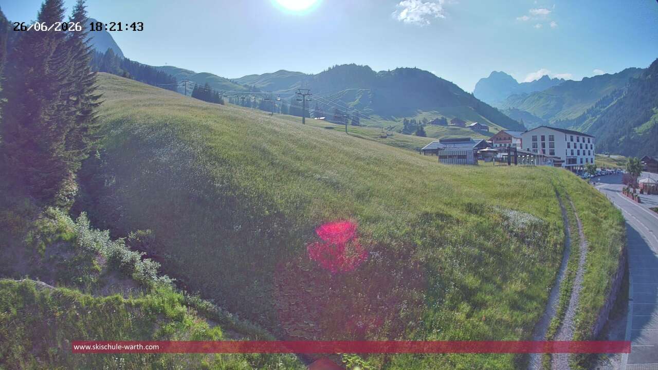 Webcam Skischule Warth, Lech Zürs / Arlberg, 1.500 m - bergfex