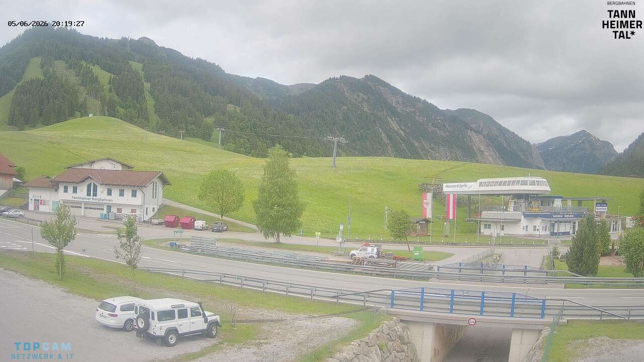 Webcam Talstation Neunerköpfle - Tannheim, Tannheimer Tal, 1.100 m ...