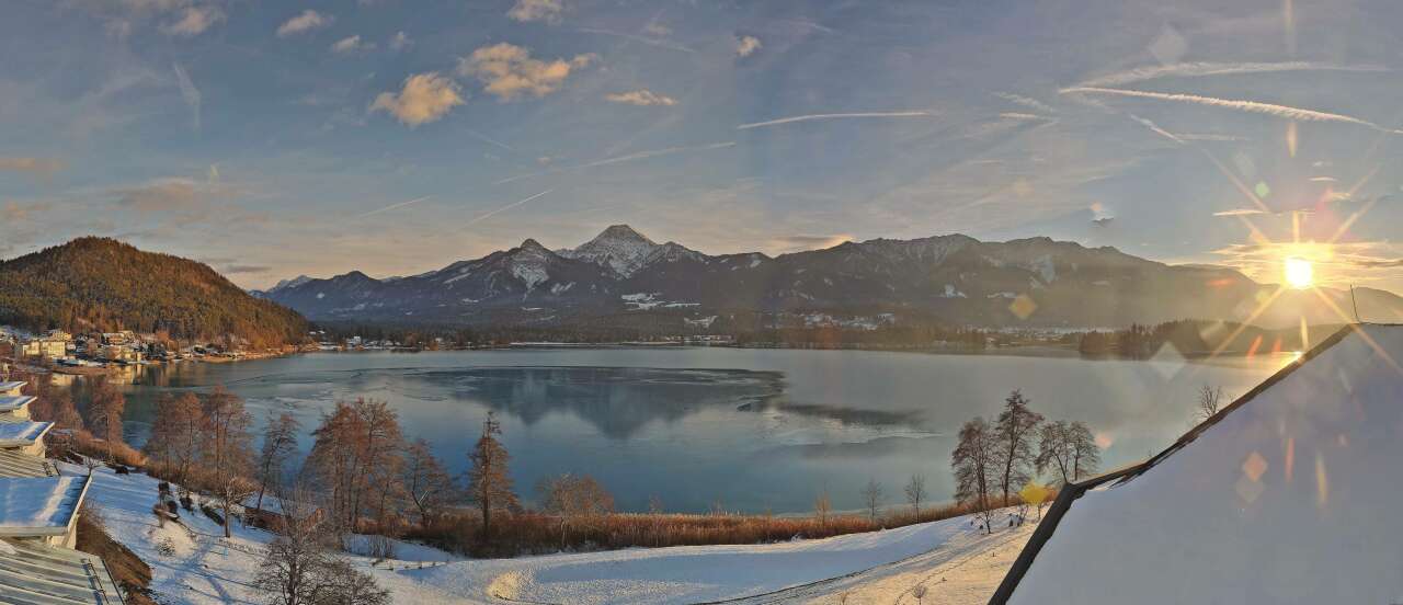 Webcam Faaker See, Blickrichtung Panorama Richtung Süden, Faak am See ...