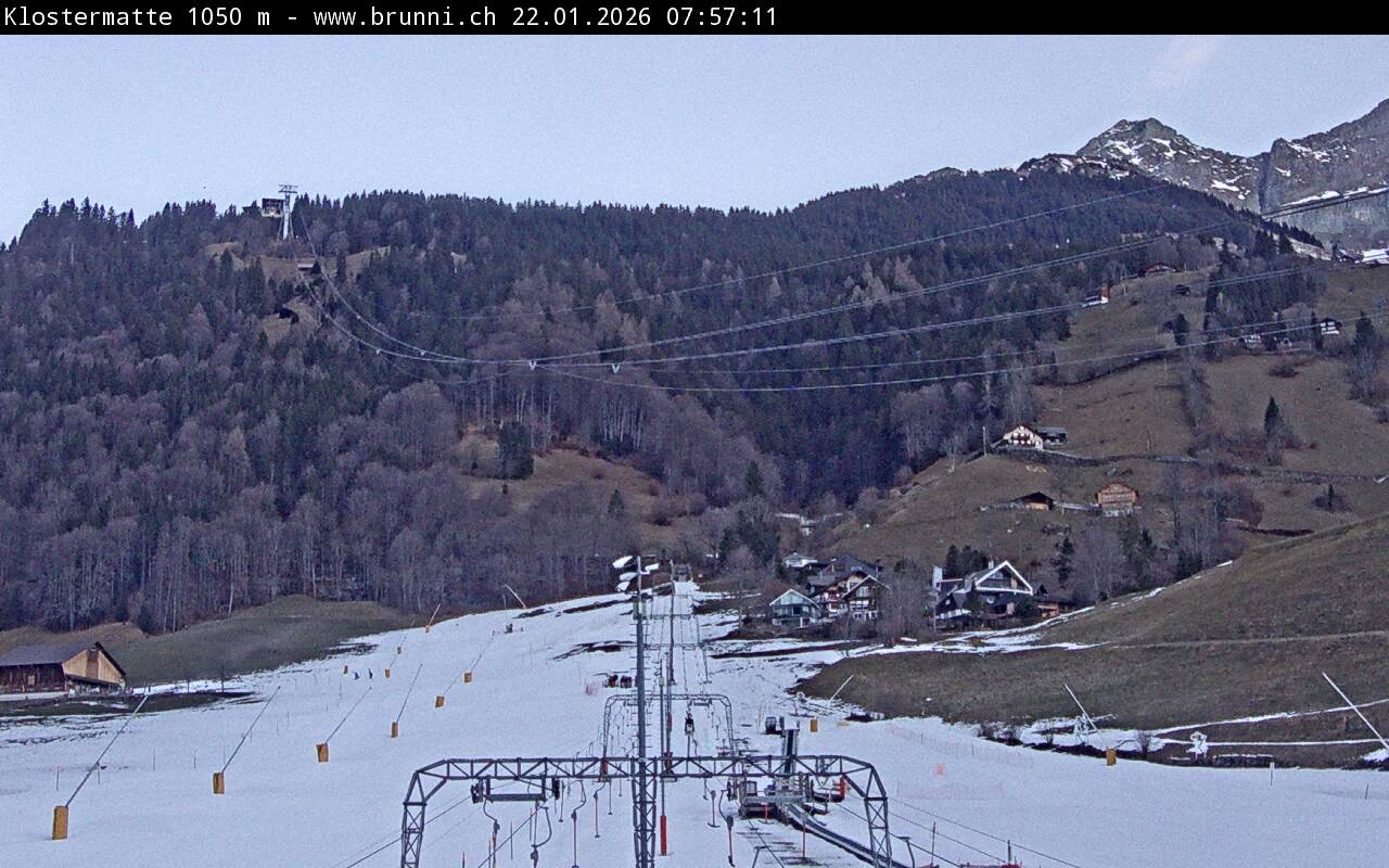 Webcam Talstation Skilift Klostermatte Engelberg, Viewing direction ...