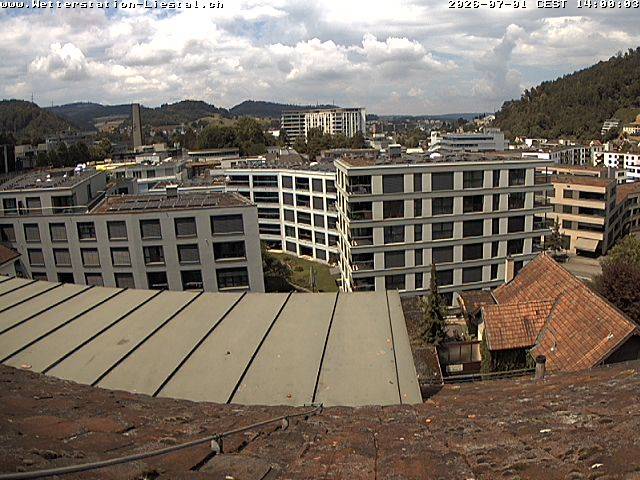 Webcam Liestal, Blickrichtung Basel Sankt Chrischona, Liestal, 610 m ...