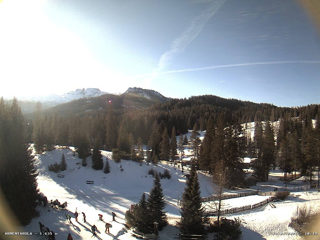 Webcam St. Kassian - Armentarola, Blickrichtung Blick auf Armentarola ...