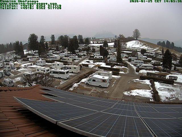 Webcam Camping Hopfensee, Allgäu, 770 m - bergfex
