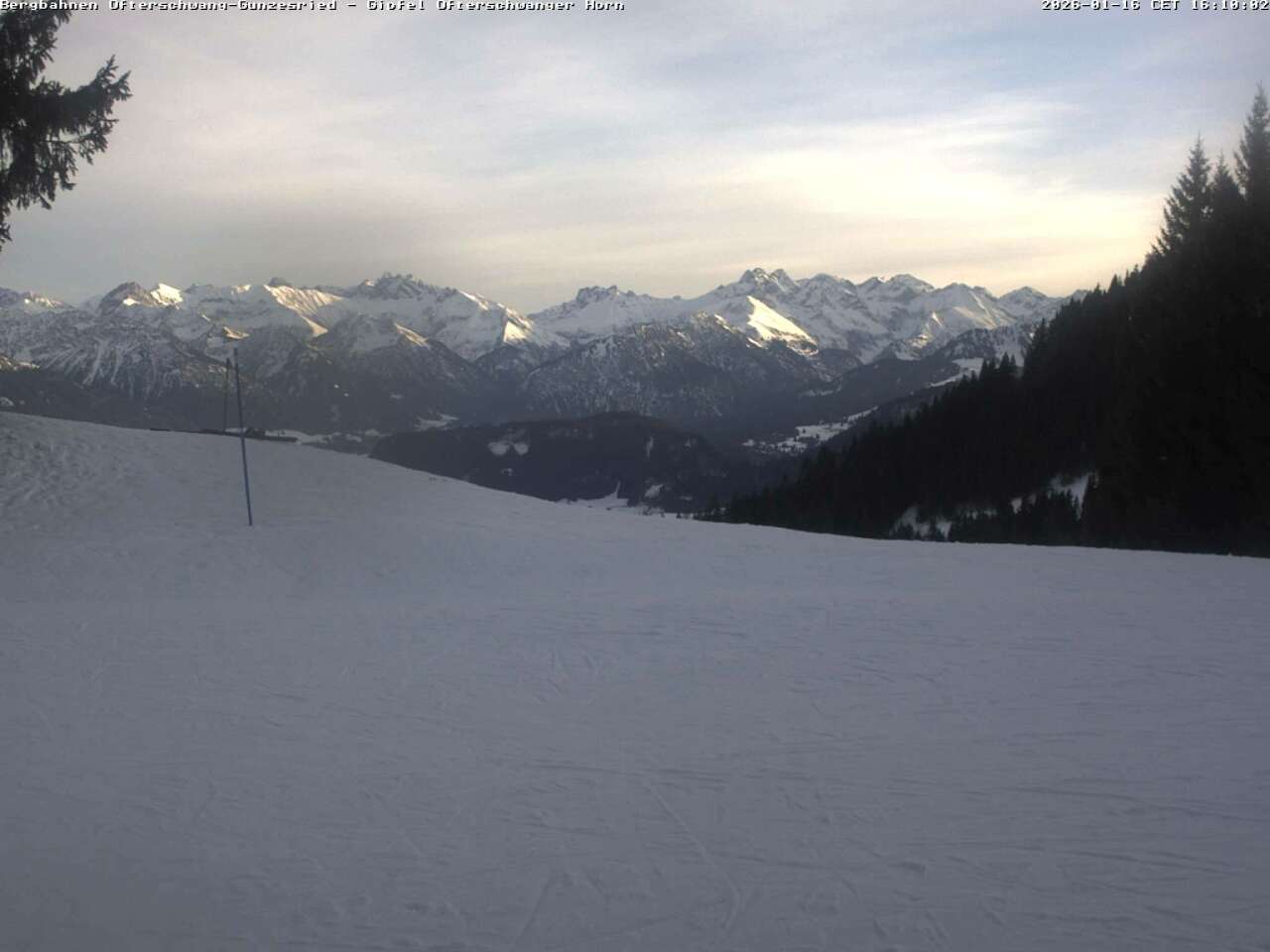 Webcam Gipfel Ofterschwanger Horn, Ofterschwang / Hörnerdörfer, 1.411 m ...