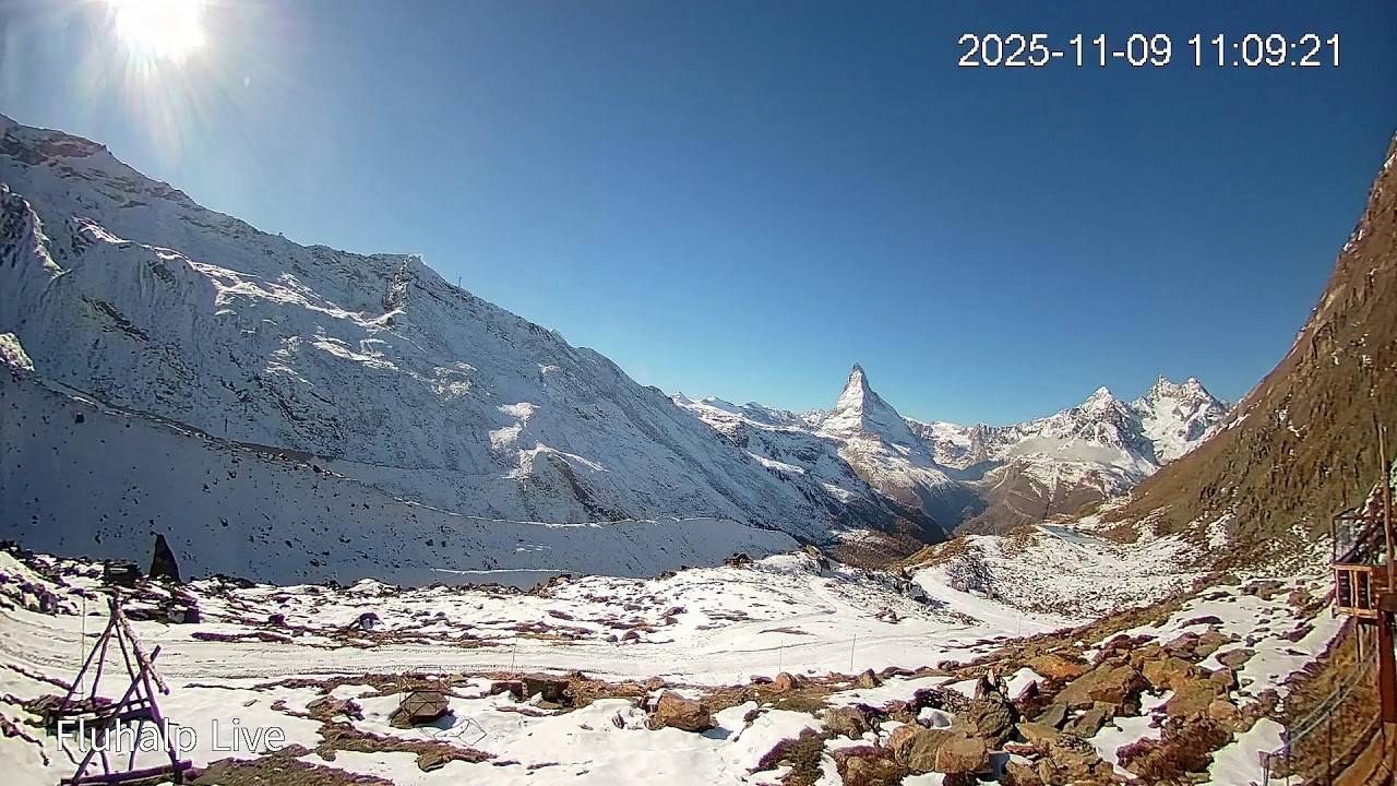 Webcam Fluhalp, :richting:plaats:zeeniveau - bergfex